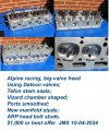 Alpine Racing Head with big valves, Vizard chambers and so on. | SAOCA ...